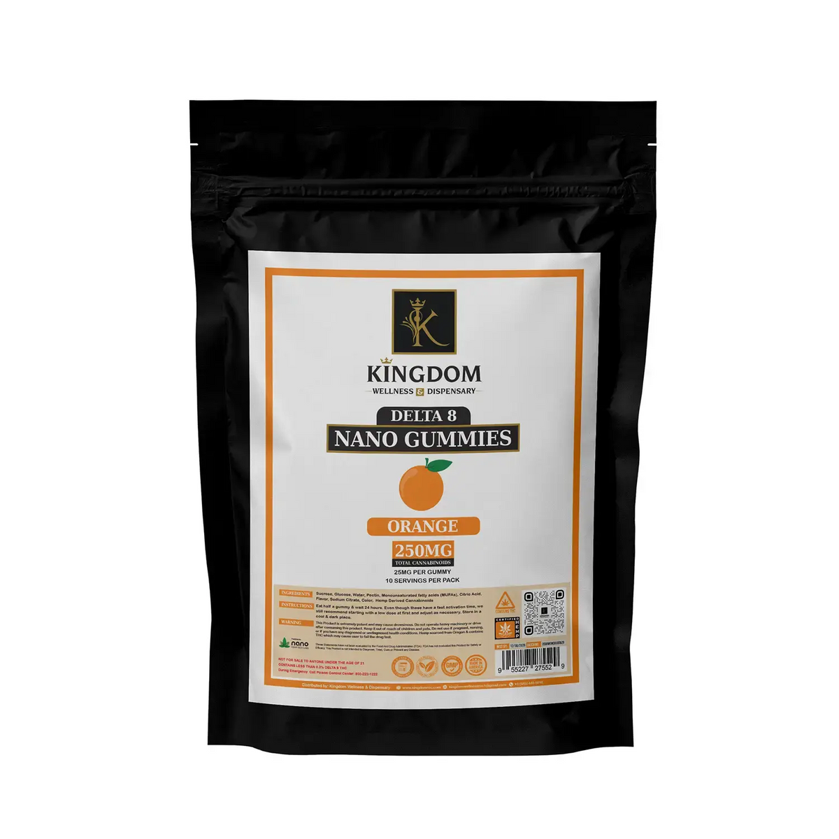 Delta 8 Nano Gummies - 10 CT - Kingdom Wellness & Dispensary