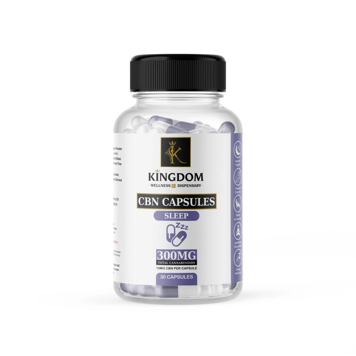 CBN Capsules for Sleep - 300mg - Kingdom Wellness & Dispensary
